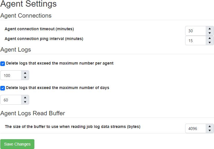Agent Settings | NovaBACKUP CMon Help